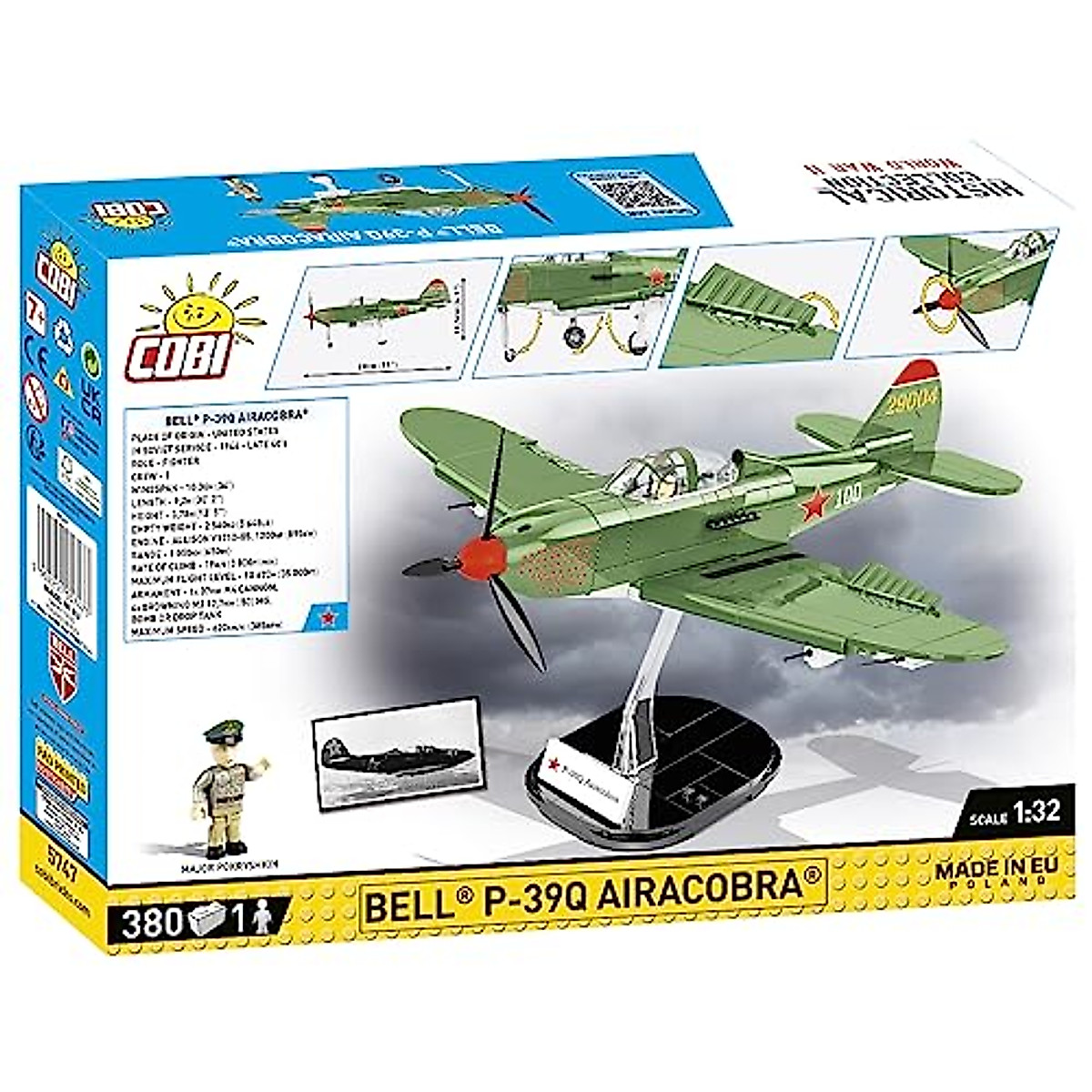 COBI Historical Collection WWII Bell® P-39Q AIRACOBRA® Aircraft