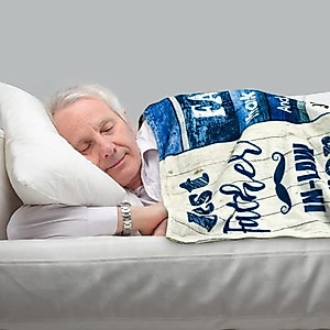 Merry Carve Father in Law Gift from Son in Law Birthday Gifts for Father in Law Throw Blanket to My Father of The Bride Gifts Christmas Father Day for Father in Law from Son in Law 60"*50"