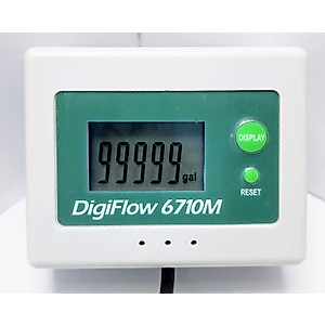 Savant Flow Totalizer and Flow Rate Meter 3/4" NPT for Water Filter