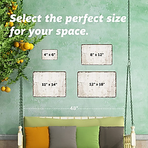 Personalized Vintage Distressed Look Succulent Garden Metal Room Sign (8x12 Inches)