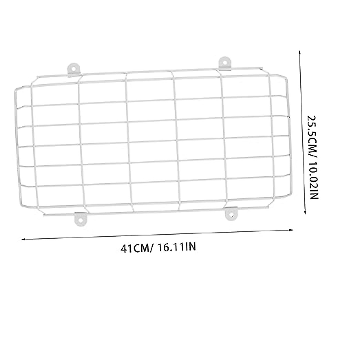 PHENOFICE Exit Light Commercial Emergency Exit Sign Light Wire Guard Cage Stopper Fixture LED Exit Sign Signs Outdoor Wall-mounted Exit Sign Wire Cove Gaurd Signal The Wire Tinsel White Iron