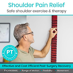 Vive Wooden Finger Ladder for Physical Therapy - Easy Shoulder Rehab Equipment for Pain Relief - Occupational Rehabilitation Exercise for Frozen Shoulder, Chronic Pain, Rotator Cuff Injury, Surgery