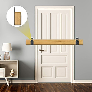 Riuog U bracket, door security bar, Heavy Duty Door Security Brackets for 2 x 4 Lumber (with Screws),Open Bar Holder Steel U Bracket Door Barricade fit for Indoor,Outdoor Door Security (6 Pack)