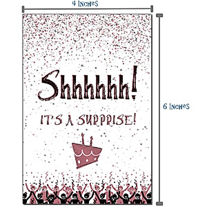 Elcer Surprise Party invitations | It’s a surprise Birthday | Kids and Adults | Fill In Style | Rose Gold & Black | Confetti Streamers Party Invitations | 20 Count With Envelopes | All occasions