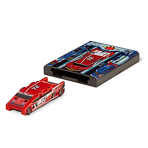 Flat 2 Fast Red 72 Card Racer | Load, Launch, Race - Pocket-Sized Racecar Toy Ages 5 and up (Sold Each)