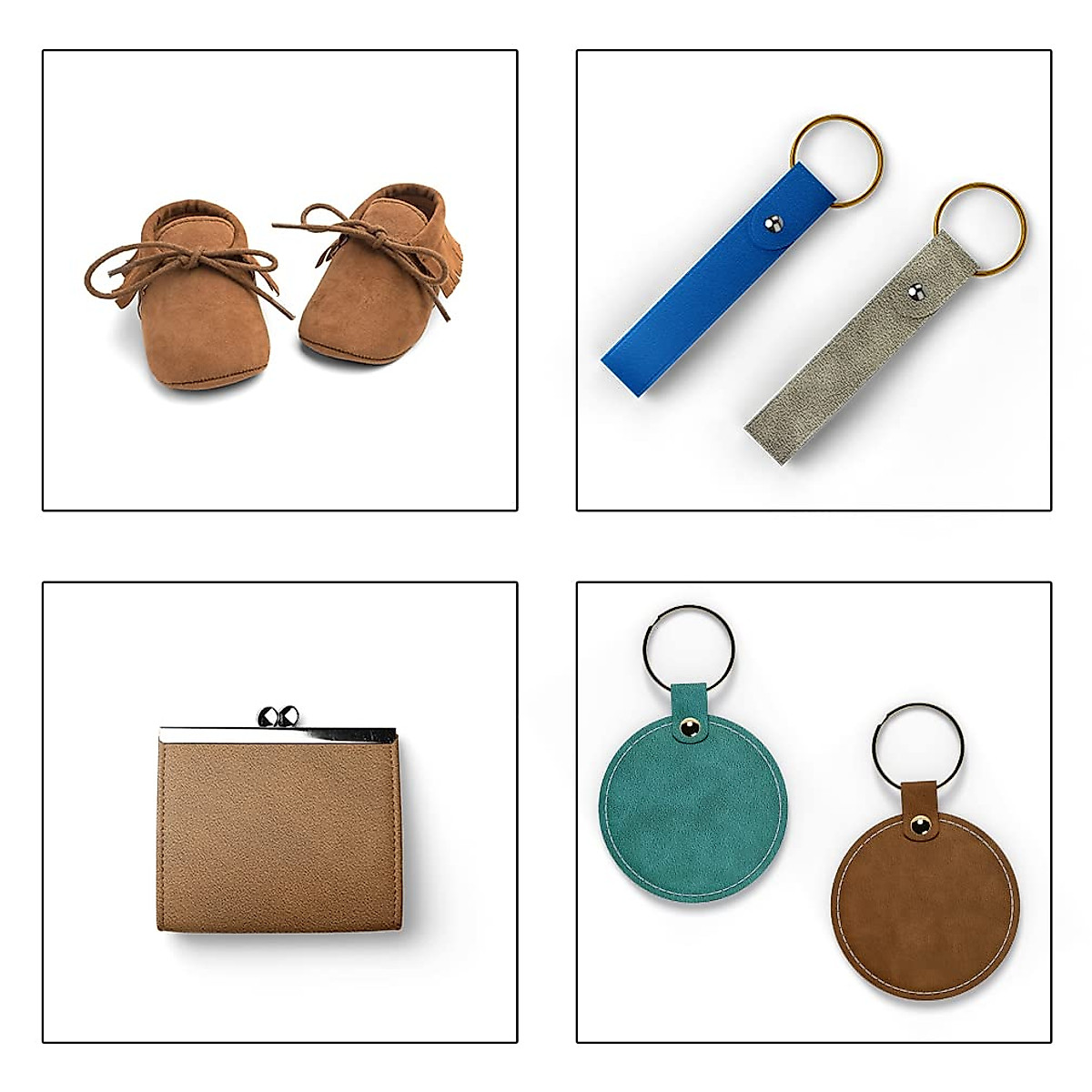 Black Soft Faux Suede Fabric 30x135cm Synthetic Faux Leather Frosted Leatherette for Handbags Wallets Sewing Crafts