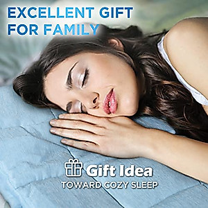 SEDONA HOUSE Cooling Blankets for Hot Sleepers, Cooling Weighted Blanket Absorbs Heat to Keep Body Cool on Warm Nights, Breathable Summer Blanket for Night Sweats (12 lbs, 48" x 72" Twin Size, Blue)