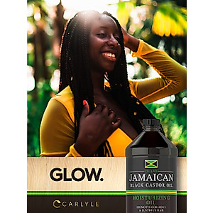 Carlyle Jamaican Black Castor Oil 16oz | Nourish Hair, Skin, and Nails | All Natural Hypoallergenic Conditioner