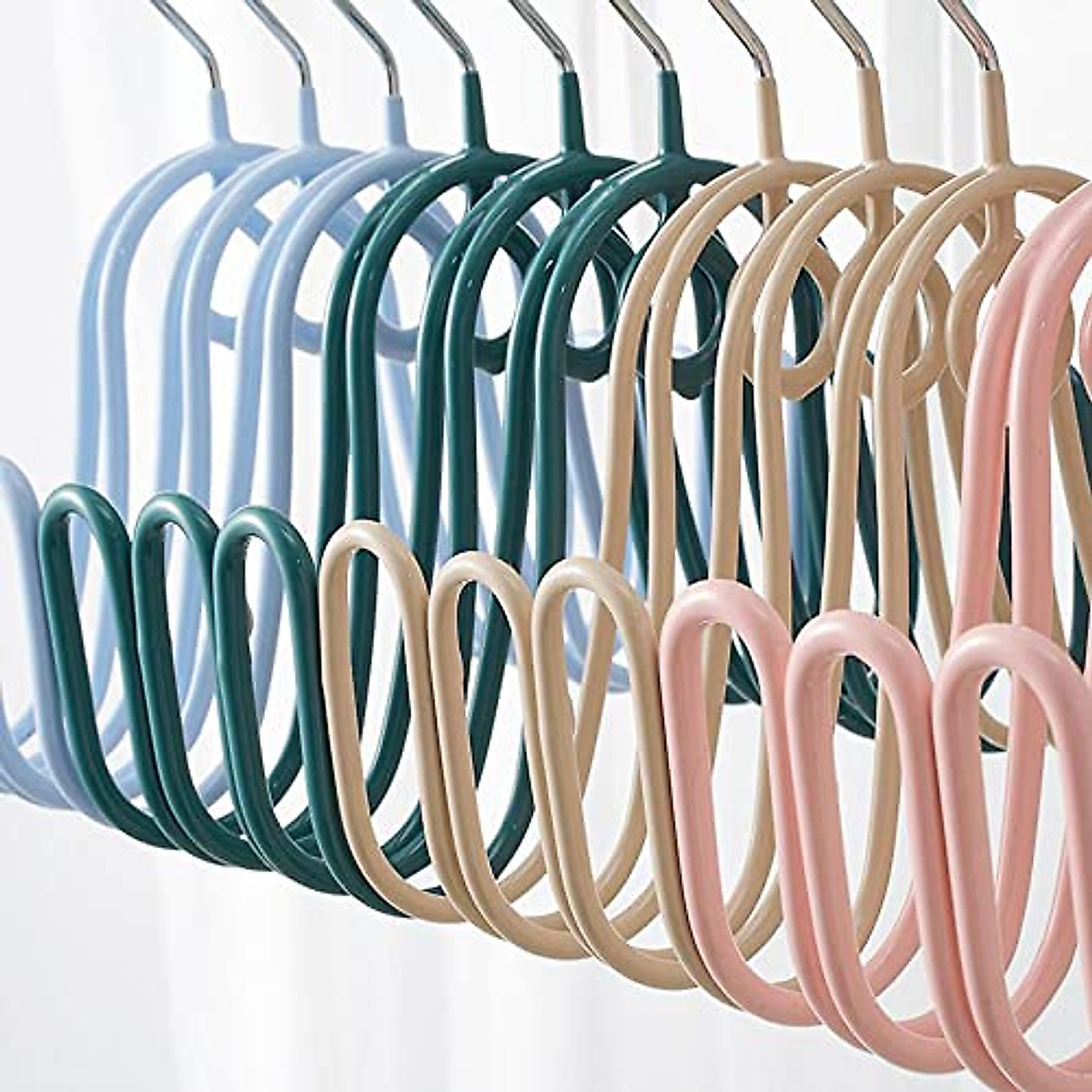 BORXJNM Shoe Hanging Hooks-Space-Saving Drying Shoe Rack for Basketball Shoes, Sports Shoes,Slippers,Cloth Shoes，Stainless Steel Holders for Fixing Shoe Racks, Shoes Hanger Drying Rack (Pack of 5)