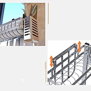 Plate Rack Draining Dish Rack 304 Stainless Steel Dish Drain Rack Kitchen Rack Small Dishware Storage Rack for Kitchen Countertop Pan Plate Holder (Color : A)