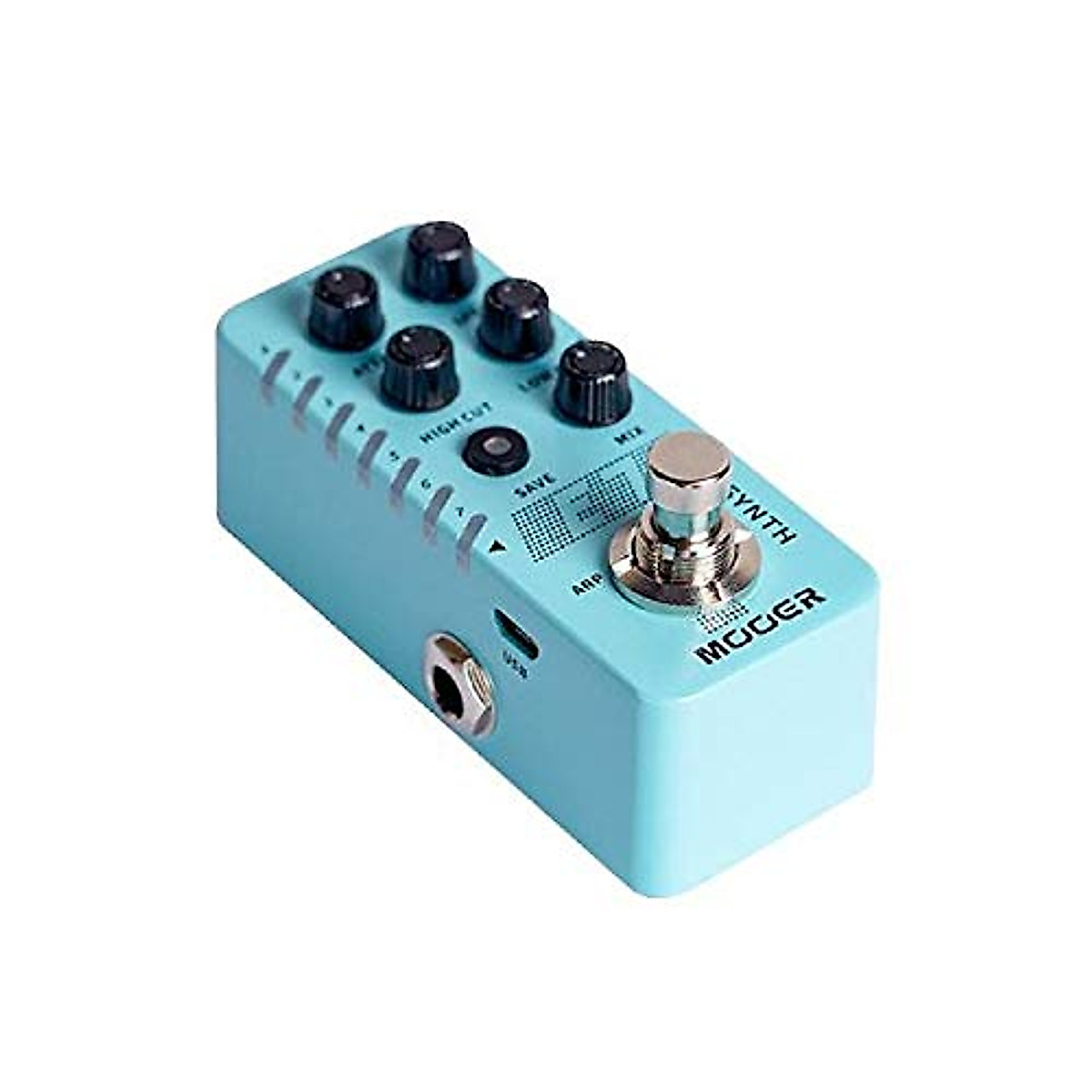 MOOER M702 E7 SYNTH MICRO FX PEDAL, 5.0 cm*10.0 cm*6.0 cm, Blue