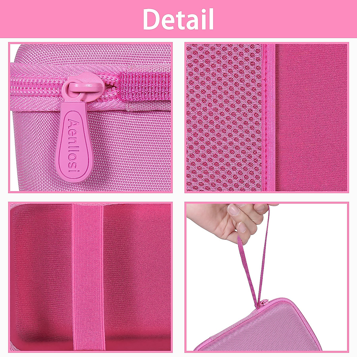 Aenllosi Kids Camera Case for Anchioo/for ESOXOFFORE Instant Print Camera Toys,Kids Selfie Digital Camera Photo Paper & Color Pen Holder (Pink,Case Only)