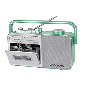 Studebaker SB2130TS Portable Cassette Player/Recorder with AM/FM Radio (Teal/Silver)