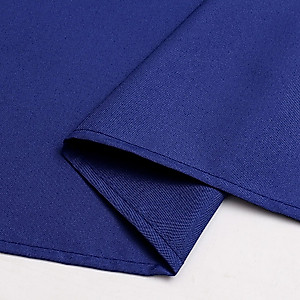 Wewoch Royal Blue Rectangle Tablecloth Wrinkle Resistant Washable Fabric Table Cloth for Dining,Kitchen, Parties Weddings and Outdoor Use 60 Inch by 84 Inch