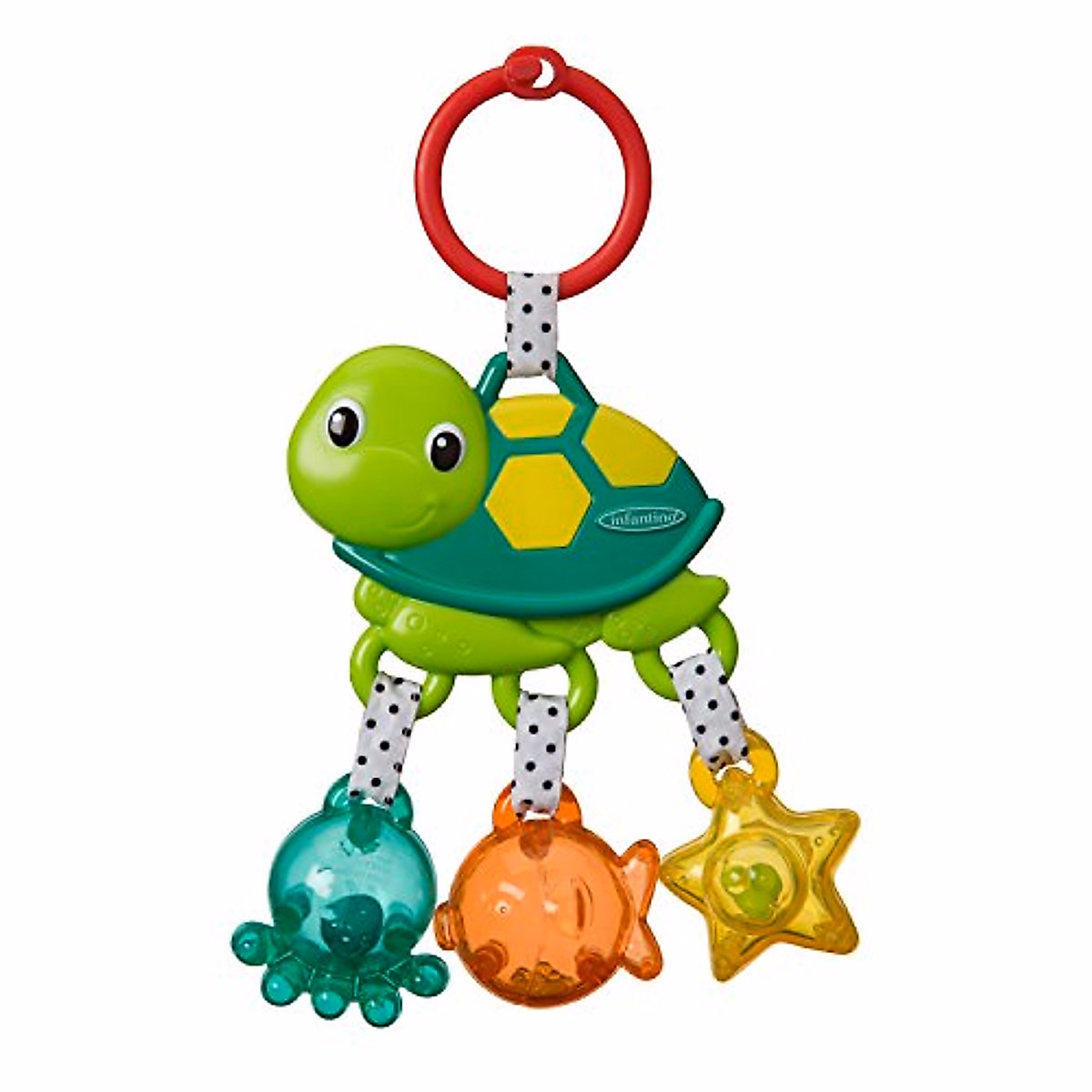 Infantino Jingle Sea Charms Turtle Rattle