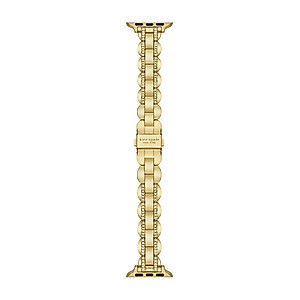 Kate Spade New York women's gold-tone pavé stainless steel bracelet band for apple watch®, 38/40/41mm