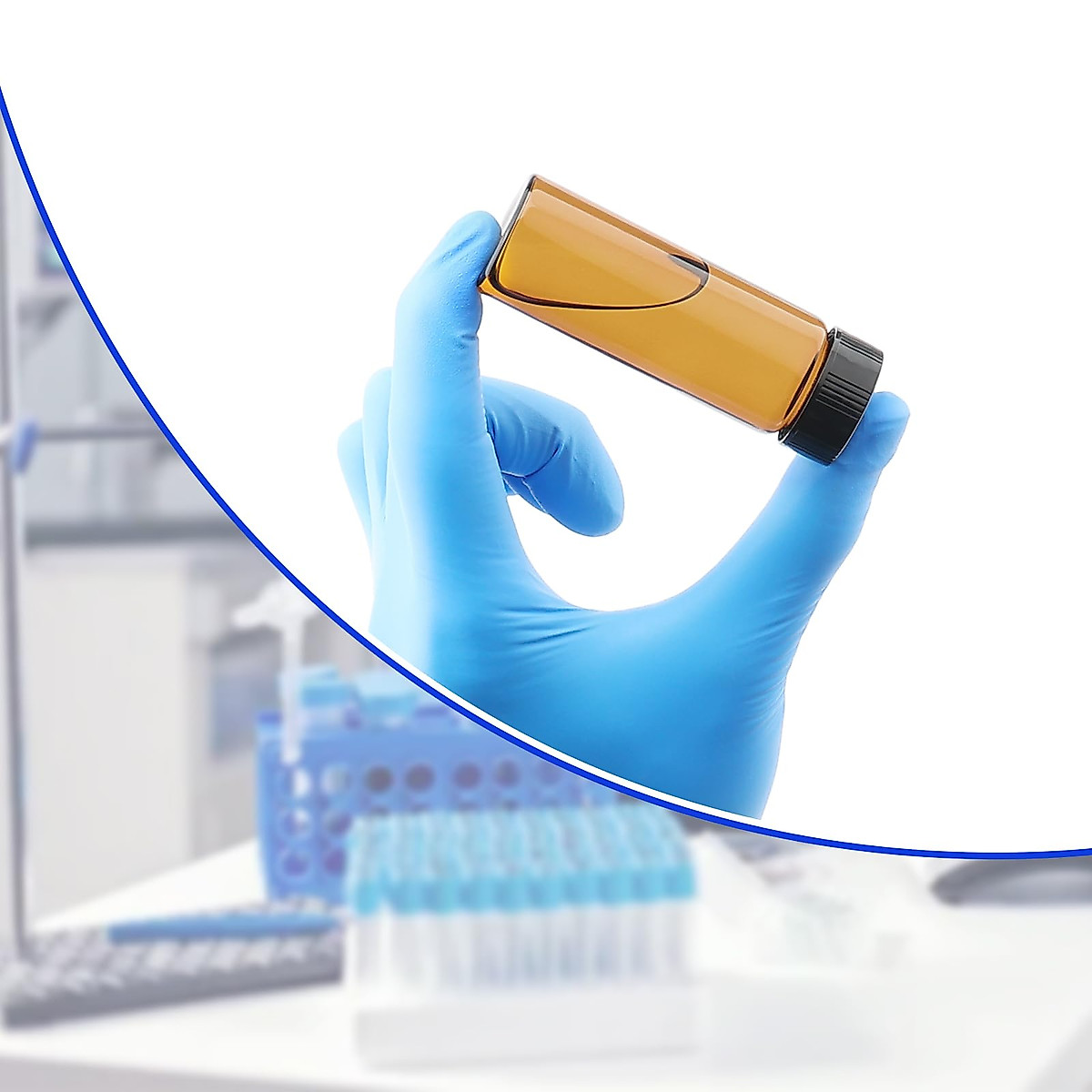 Kesell 12Pcs 30ML Amber Brown Glass Bottle with Black Caps for perfume oils and other liquids (Comes with red handwritten sticker paper)