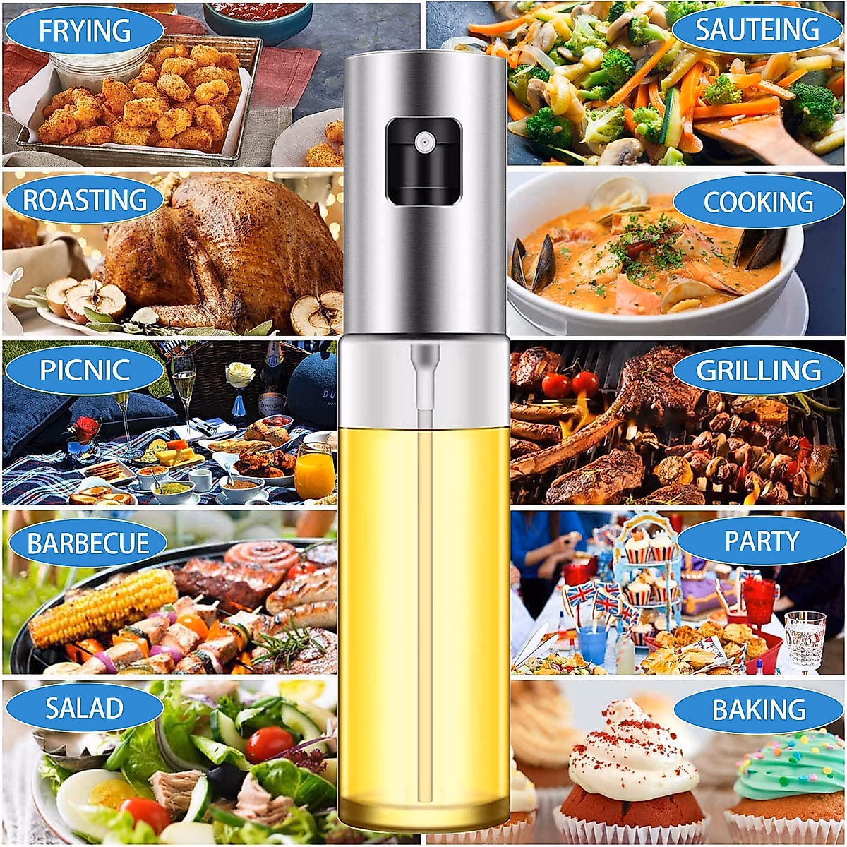 Knots and Toys Oil Sprayer for Cooking| Olive Oil Sprayer | 100ml Olive Oil Spray Bottle| Olive Oil Spray for Salad| BBQ| Kitchen Baking| Roasting