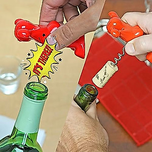 Fairly Odd Novelties 2-Pack Sir Perky Wine Corkscrew/Bottle Stopper