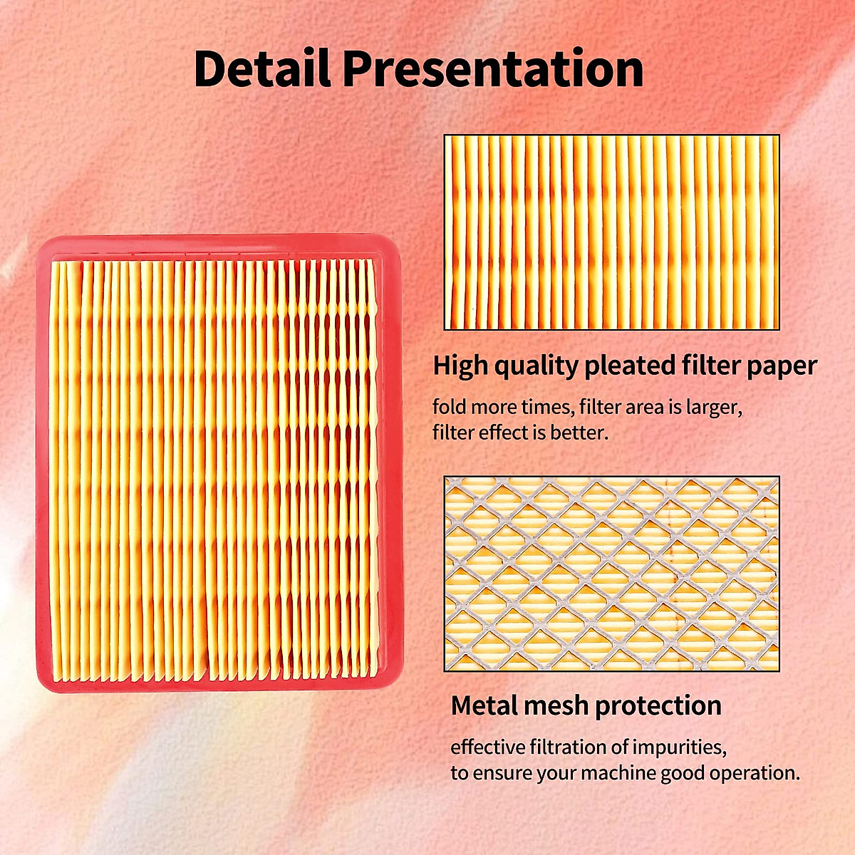 Aouton 951-15245 Air Filter for MTD 751-15245 Cub Cadet 490-200-M065 159cc 1X65 5X65 6X65 8X65 Engines 196cc 5X70 6X70 7X70 SC 700 E Self Propelled Troy-Bilt TB230 Engine Lawn Mower