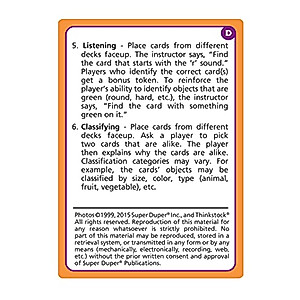 Super Duper Publications | Articulation Photos TH Sound Fun Deck Flash Cards | Educational Learning Resource for Children