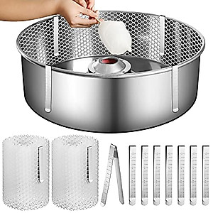 Juexica Sets Cotton Candy Mesh Clip Stabilizer Kit White Cotton Candy Machine Supplies Reusable Candy Making Accessories Compatible Cotton Candy Machine Candy Floss Maker Kitchen 4.25 x 0.5 inches