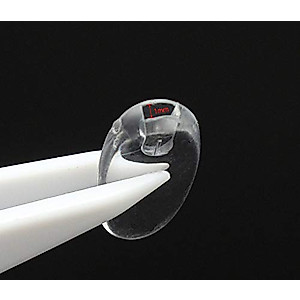 BEHLINE Eyeglass Nose Pads Replacement for Silhouette Frameless Glasses Eye Glasses and Eyewear Frames,Soft Silicone Plug in Eye Glasses Parts Push in Nose Piece,Clear Repair Kit