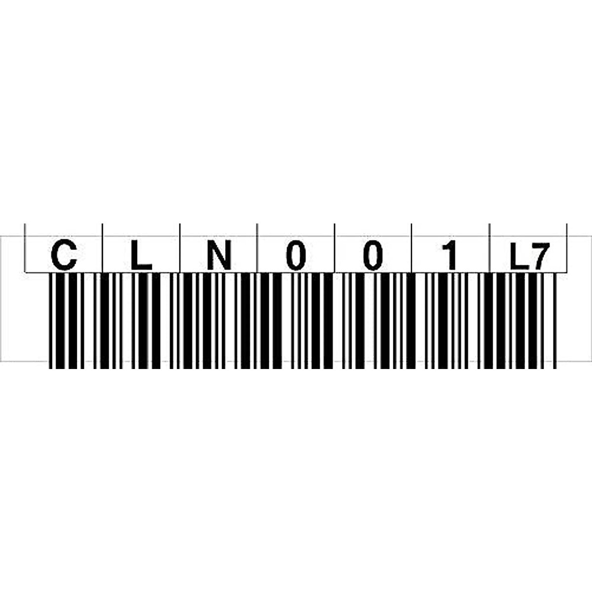LTO 7 Label Horizontal Number Circle 000001-000099 Number Range: CLN001-CLN020 (L7)