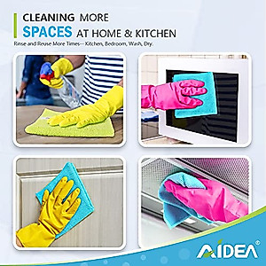 AIDEA Microfiber Cleaning Cloths-24Pack, Softer Highly Absorbent, Lint Free Streak Free for House, Kitchen, Car, Window Gifts(12in.x12in.)