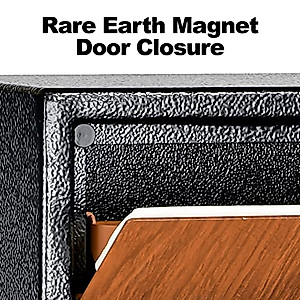 Mail Boss 7420 High Security Steel Locking Wall Mounted Mailbox - Office Drop Box - Comment Box - Letter Box - Deposit Box, Alpine White