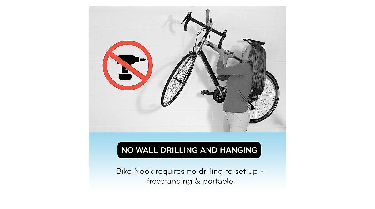 Bike Nook Bike Stand & Vertical Rack for Indoor & Outdoor Storage