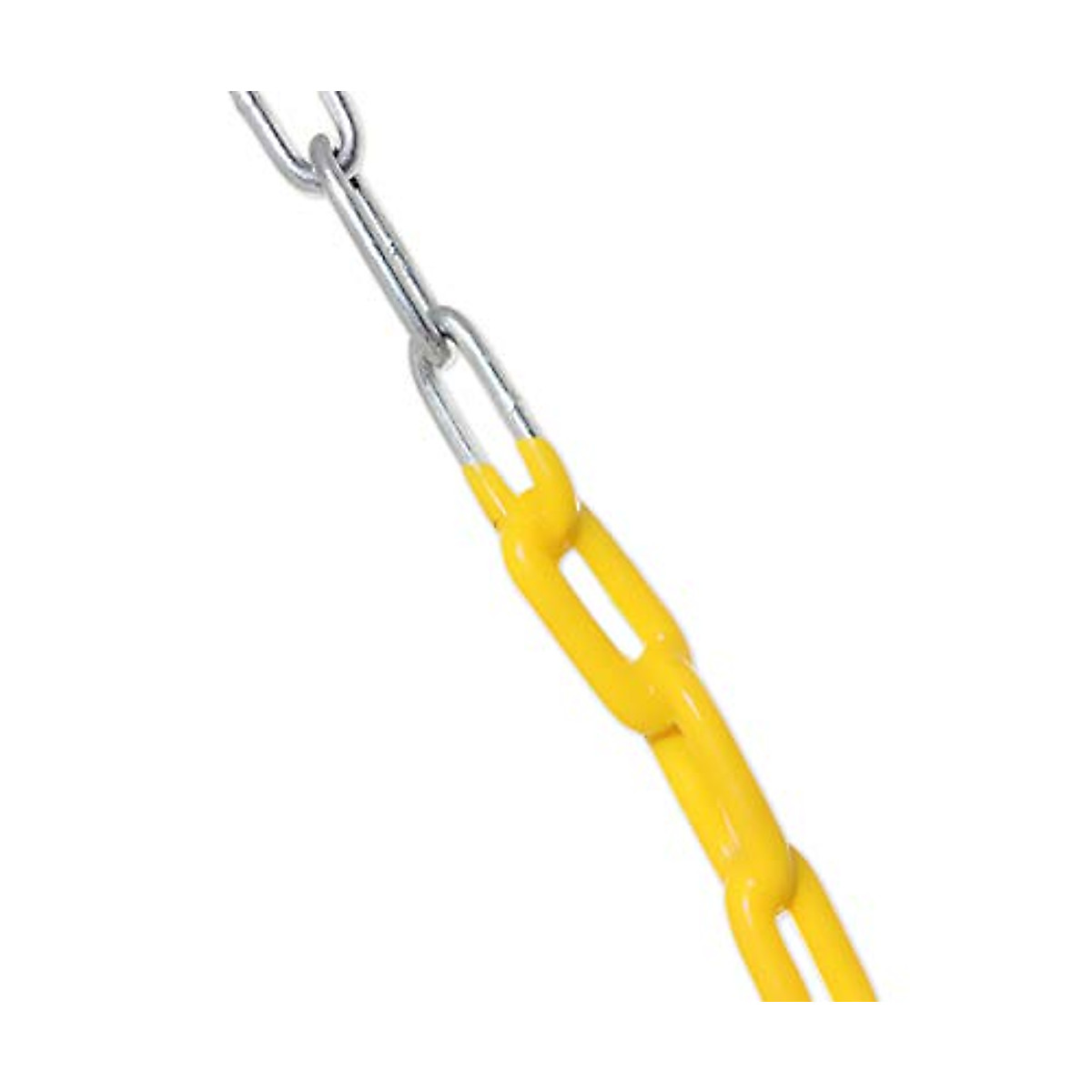 Heavy Duty Swing Seat 66" Chain Plastic Coated, Playground Backyard Kids Swing Set Accessories Outdoor Replacement with Snap Hooks, Swings for Kids Adults(Green)