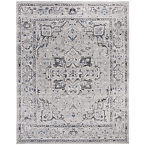 SAFAVIEH Charleston Collection Area Rug - 10' x 14', Grey & Dark Grey, Oriental Distressed Design, Non-Shedding & Easy Care, Ideal for High Traffic Areas in Living Room, Bedroom (CHL411F)
