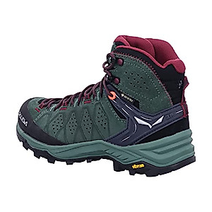 Salewa Women's Alp Trainer 2 Mid Gore-Tex Waterproof GTX Hiking Boot - Duck Green/Rhododendon - 10