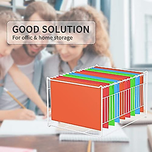 TOPCJ Legal/Letter Size Hanging File Folder Frame,File Cabinet Desk Organizer,Hanging File Folders Frame,Filing Cabinet for Expanding/Single Folders,Easily Assembly,Not suitable for Drawer