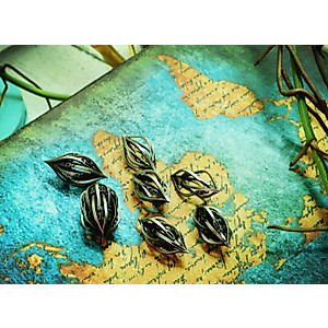 CREEBUY Metal DND Game Dice Set: Arcanum Dice for Dungeon and Dragons Table Games-Metal 3D Printed Hollow Dice Polyhedral D&D RPG MTG Game Alien Dice Creative Gift for Families,Friends