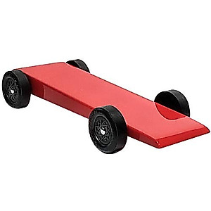 Pinewood Pro Pine Derby Car Kit with PRO Graphite - Painted and Weighted - Red Shark