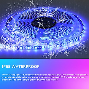 Vbakor RV Awning Led Lights, 20FT 12V Camper Awning Lights for Camper Motorhome Travel Trailer Concession Stands Food Trucks, Waterproof RV Exterior Awning Light Strip for Party BBQ