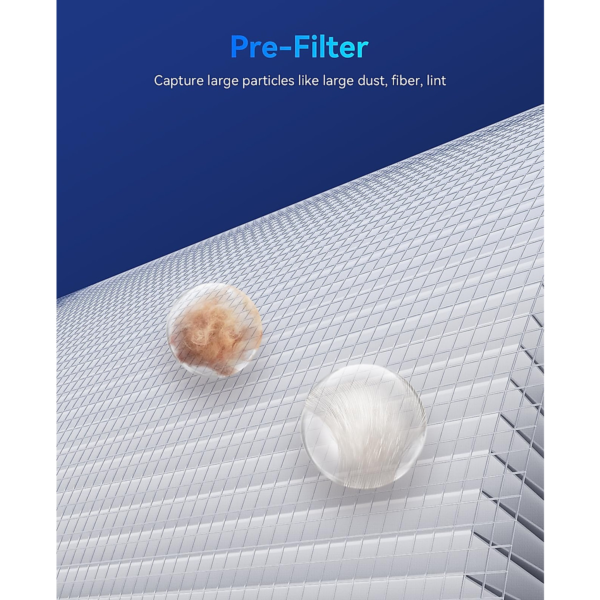 Genuine MSB5 Air Purifier Filter Replacement, 3-in-1 High-Efficiency H13 True Hepa Air Filter Replacement for Smoke Pollen Dander Hair Smell-Standard Version (1 Pack)