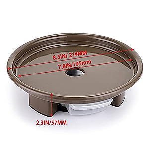 Skelang Plant Pot Saucer with Water Bucket 8.5 Inches, Flower Tray Plant Caddy Plant Pallet Plant Stand, Load Capacity 44 Lbs