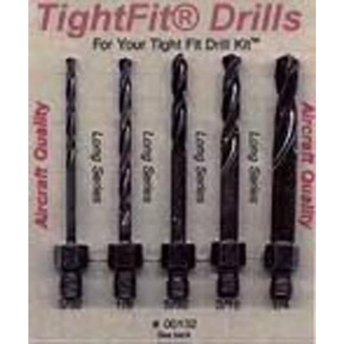Drill Bits Short Length Threaded Shank, Long Series Drill Bit Set 2 Tight Fit Tools 00132
