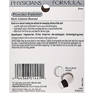 Physicians Formula Powder Palette Multi-Colored Bronzer Bronzer, Dermatologist Tested, Clinicially Tested