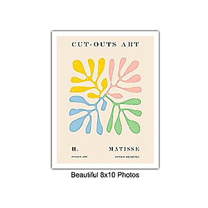 Matisse Wall Art & Decor Poster Set - 8x10 Abstract Minimalist Wall Art Prints - Mid Century Modern Gifts - Aesthetic Pictures - Contemporary Art - Gallery Wall Art - Museum Poster - Henri Matisse