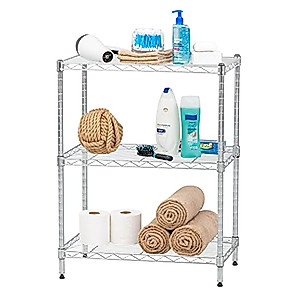 IRIS USA, Inc. USA WSU-3T-LD Wire Storage Unit 3-Shelves Silver