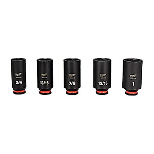 Milwaukee 49-66-7006 SHOCKWAVE 3/8 in. Drive Deep Well 6 Point Impact Socket Set (12-Piece)