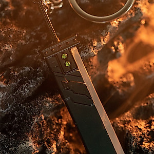 Evere FF7 Remake Keychain - 3.9 inch Key Charm Game Accessory