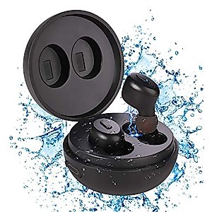 IP68 Waterproof Swimming Earbuds - Sport Wireless Bluetooth 5.0 Headphones Built-in Mic Sweatproof Stable Fit in Ear Headsets with Wireless Charging Case Special for Swimming Bathing Driving Sauna
