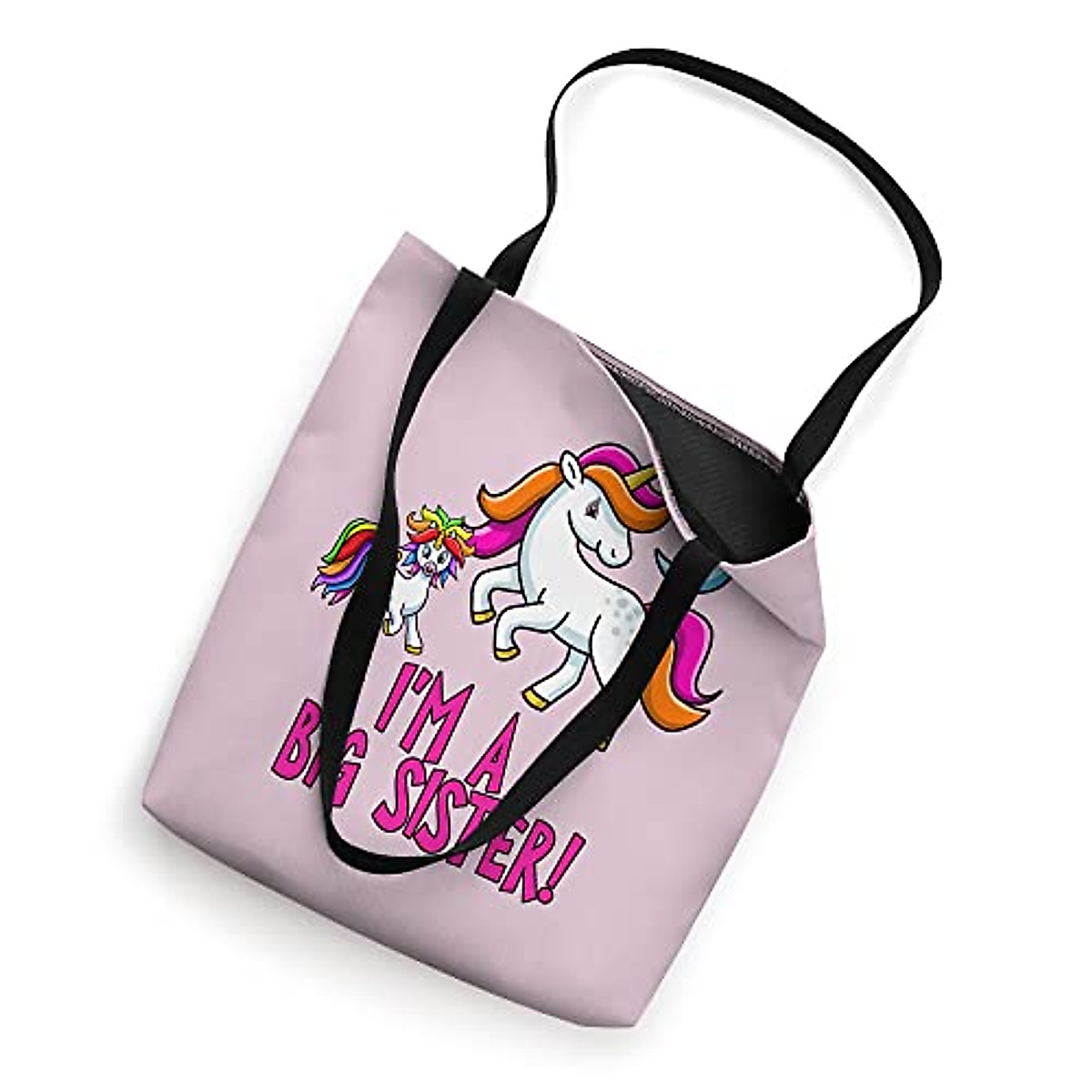 I'm A Big Sister with Unicorns Tote Bag