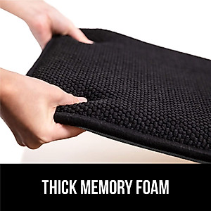 Gorilla Grip Chair Cushions, Set of 6, 16x16, Memory Foam Pads for Dining Room, Kitchen Table, Office Desk, Rocking Chairs, Stay in Place Backing, Comfortable Microfiber Seat Cover Pad Cushion, Black