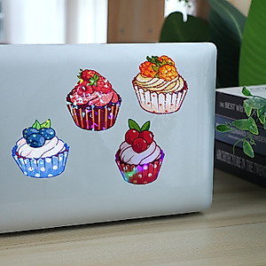 Bleidruck 12" x 20 ft Stars Holographic Sticker Paper Clear Rainbow Self Adhesive Waterproof Transparent Overlay Film Holographic Laminate Film